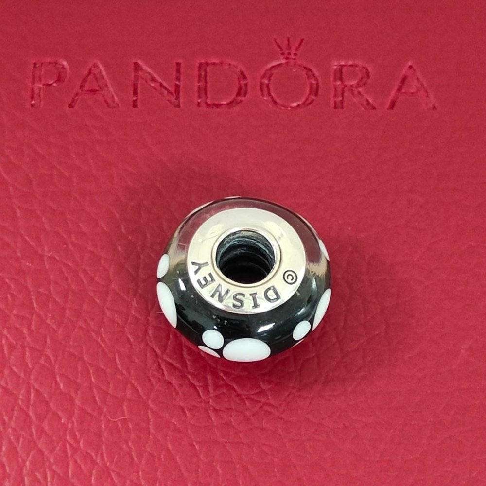 Pandora Disney Classic Mickey Murano Charm Murano Gla… - Gem